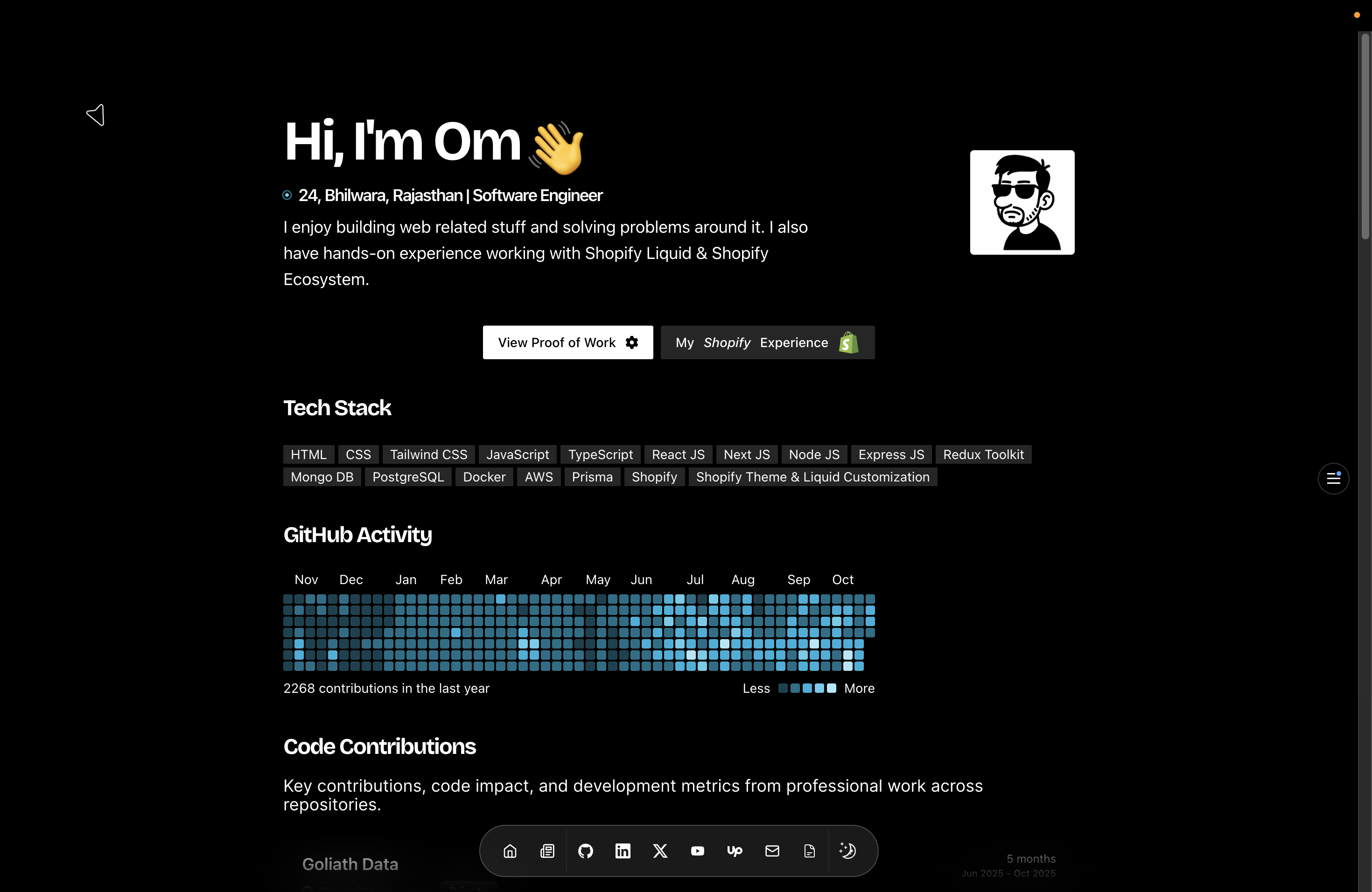 Om Sharma | Software Engineer